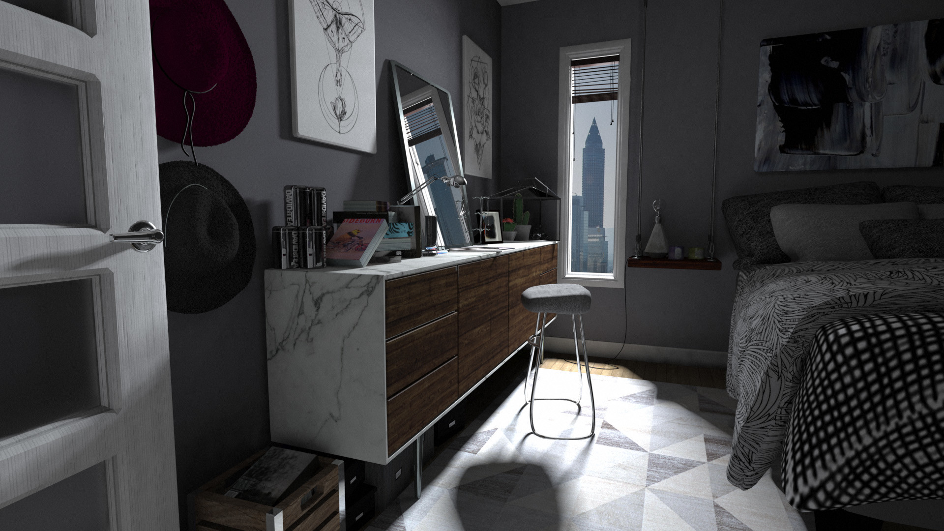 ArtStation - Afternoon Bedroom