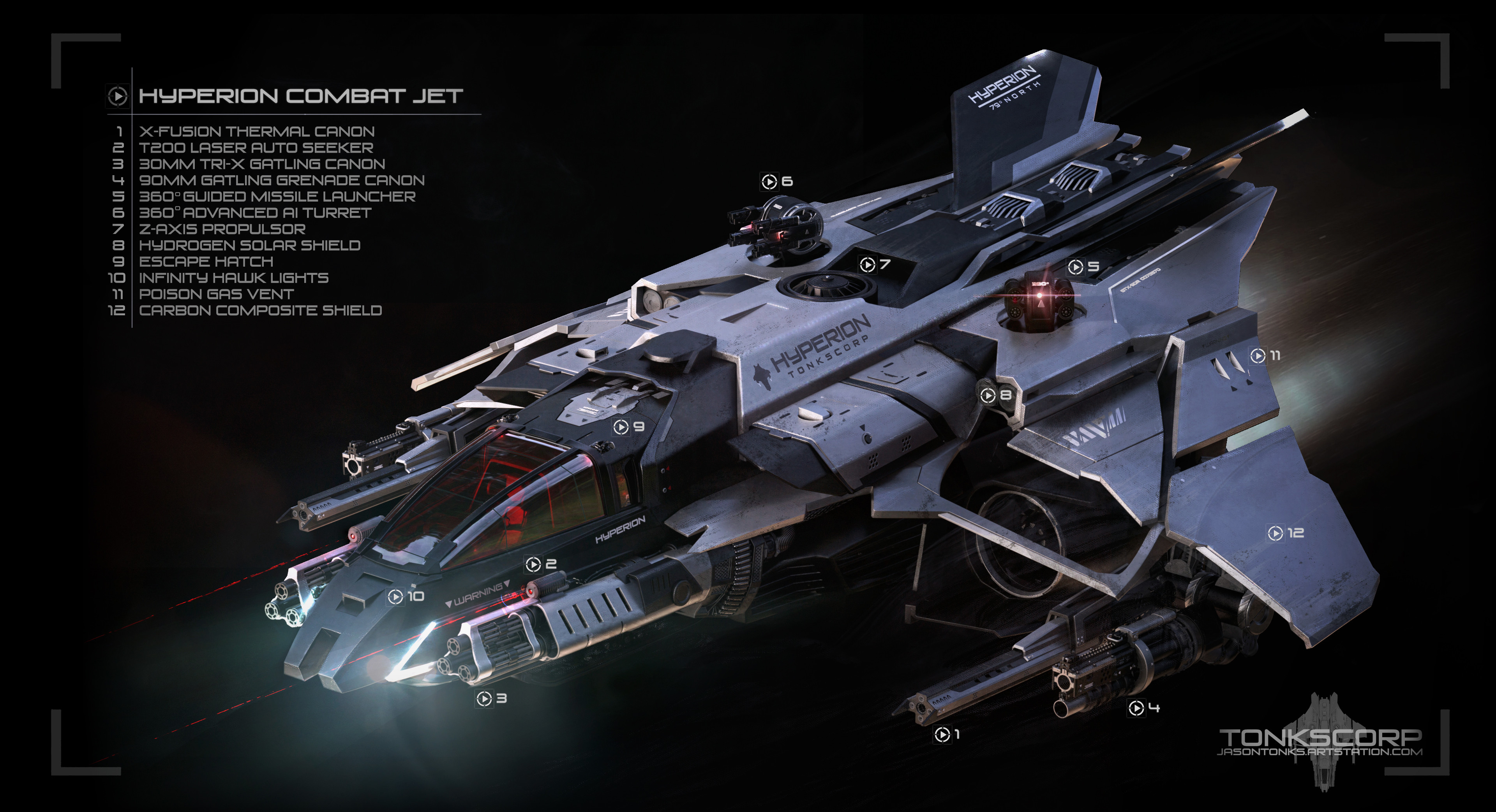 Jason Tonks - HYPERION COMBAT JET
