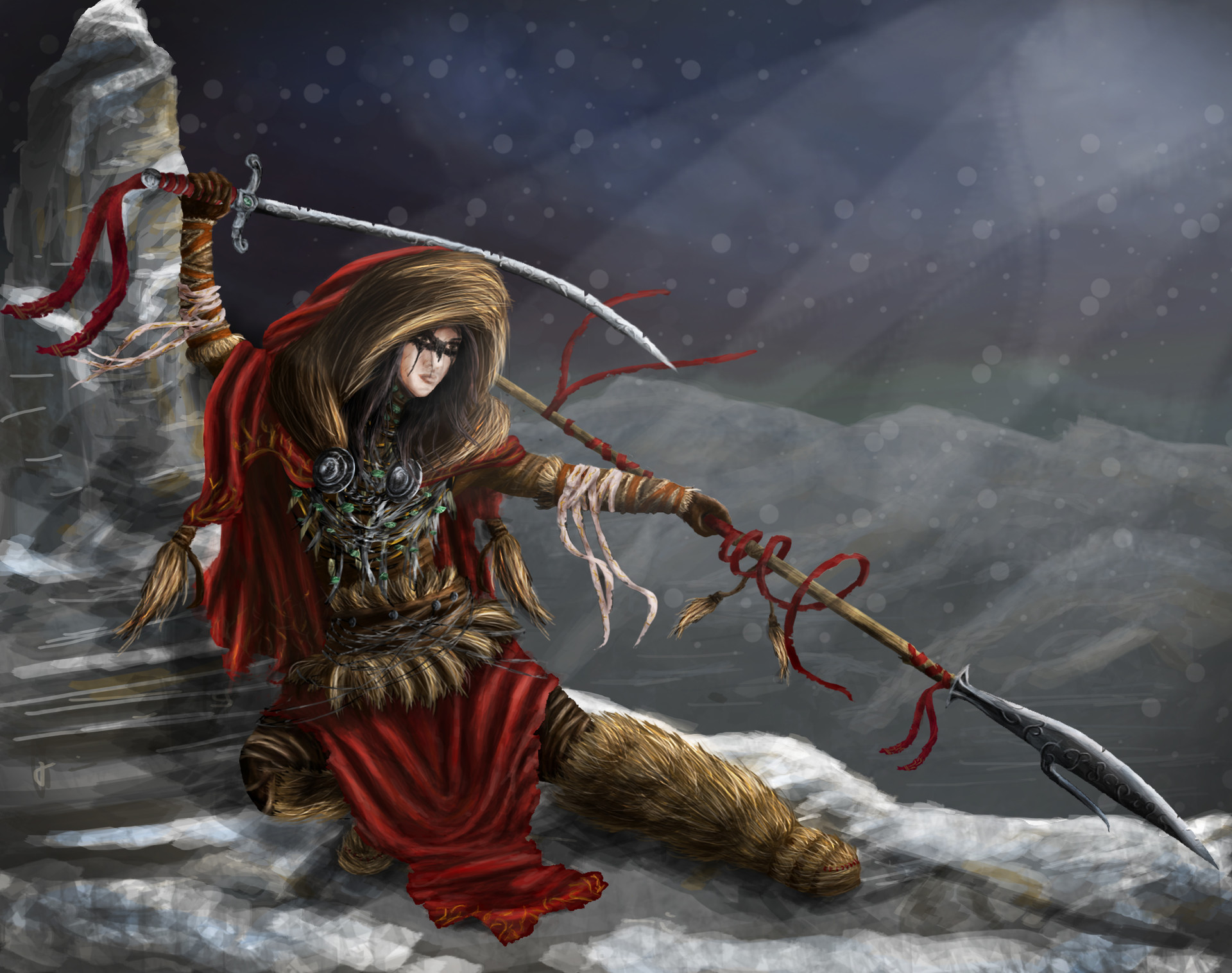 Emily Partington - Concept set - Ice Warrior