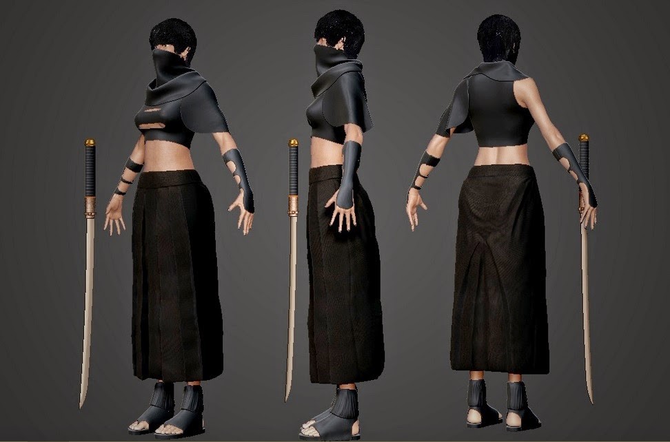 Vitor Timóteo - My First Character(2014) - Samurai Girl