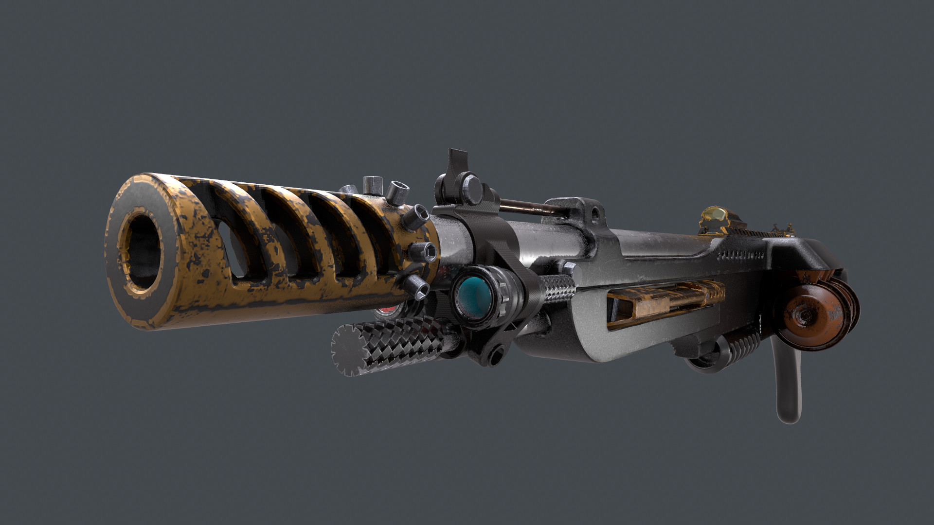 Gregory Stroev - automatic large-caliber shotgun with a rocket launcher