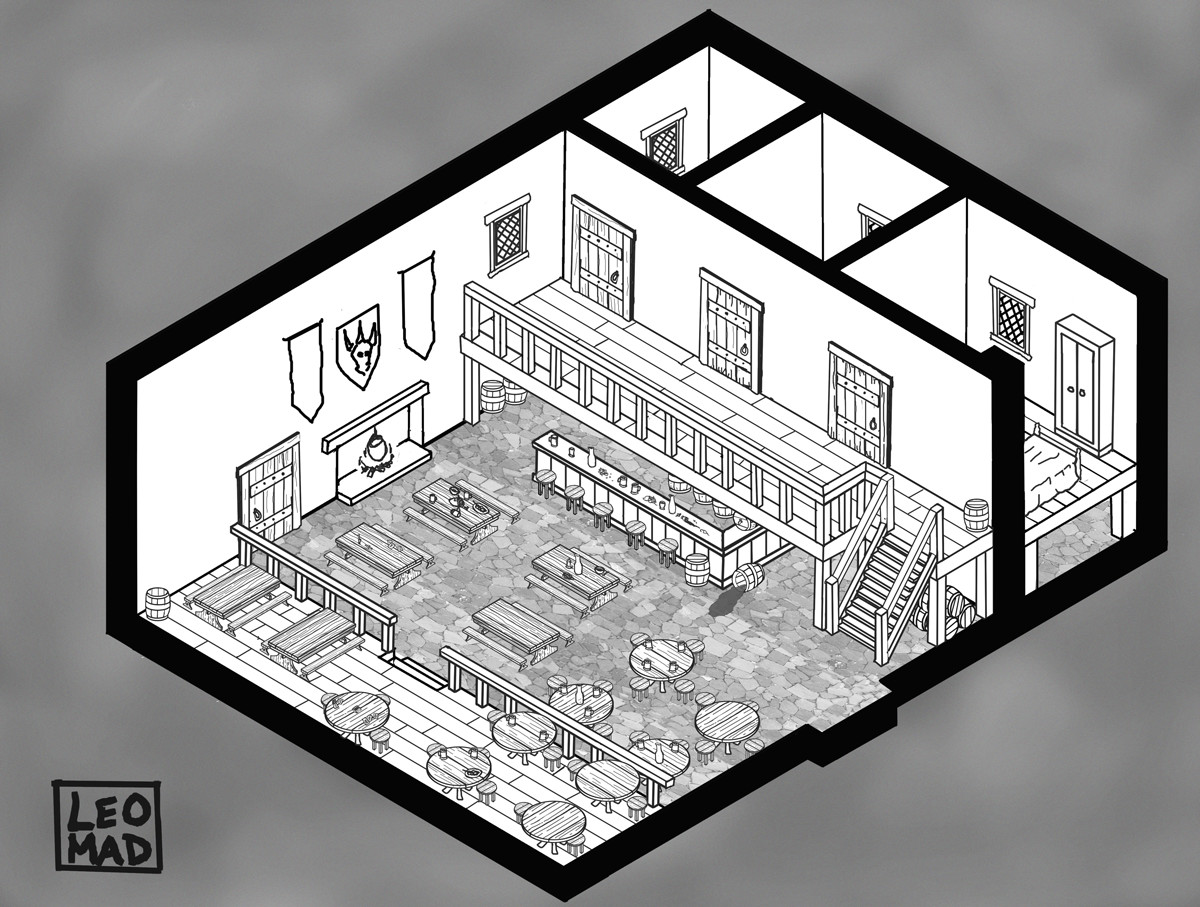medieval inn layout