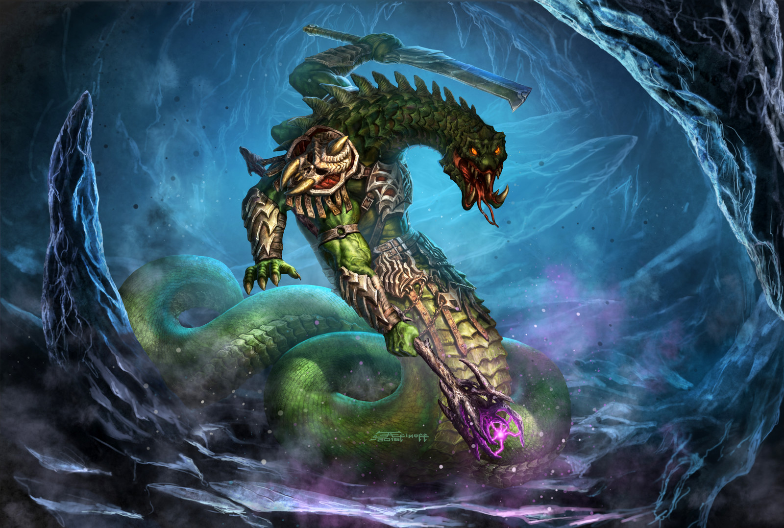 Edikt Art - Shaman - snake. Шаман - змей.