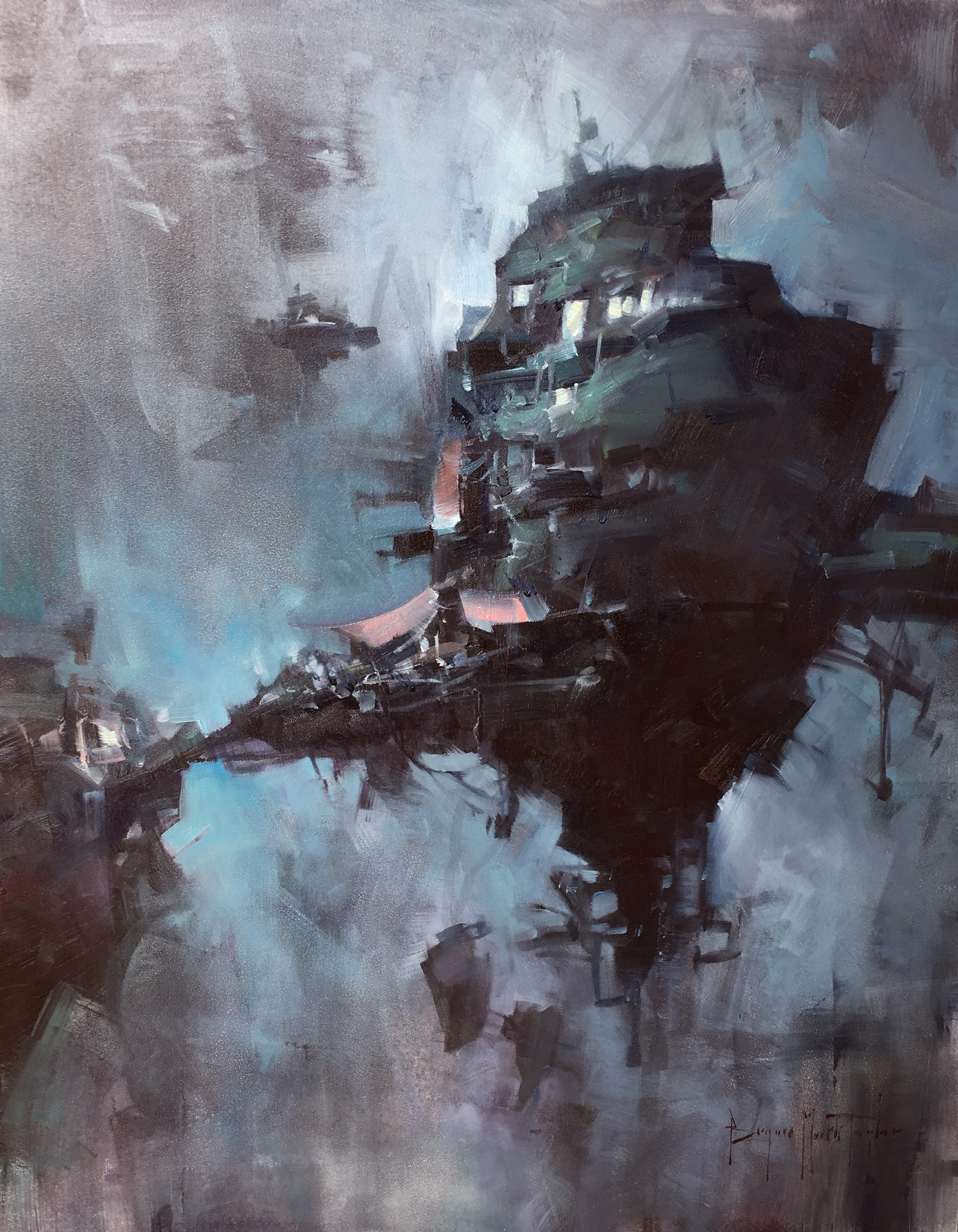 Space Slum by Bryan Mark Taylor : r/ImaginaryFuturism