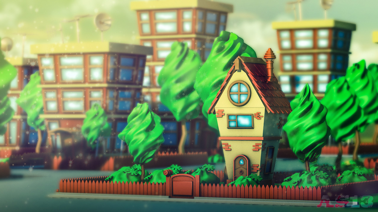 ArtStation - Cartoon City environment