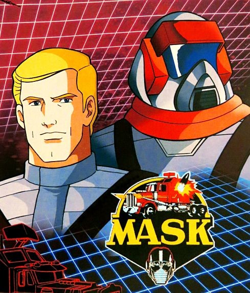 Matt Trakker Cartoon M.A.S.K. Lava Shot / Matt Trakker Mask" Canvas