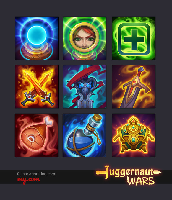 ArtStation - Hero Game Ability Icons / Daily Quests