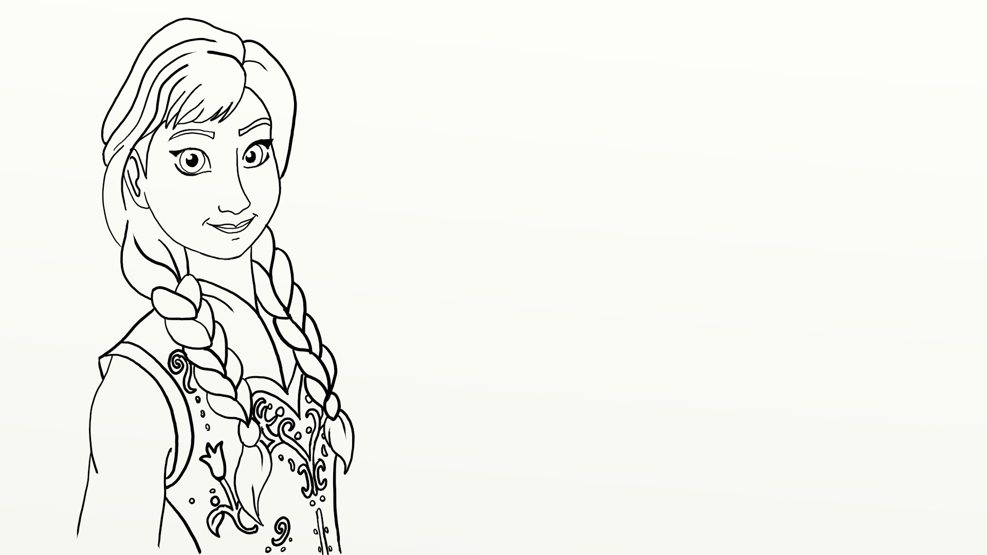 how to draw anna in frozen