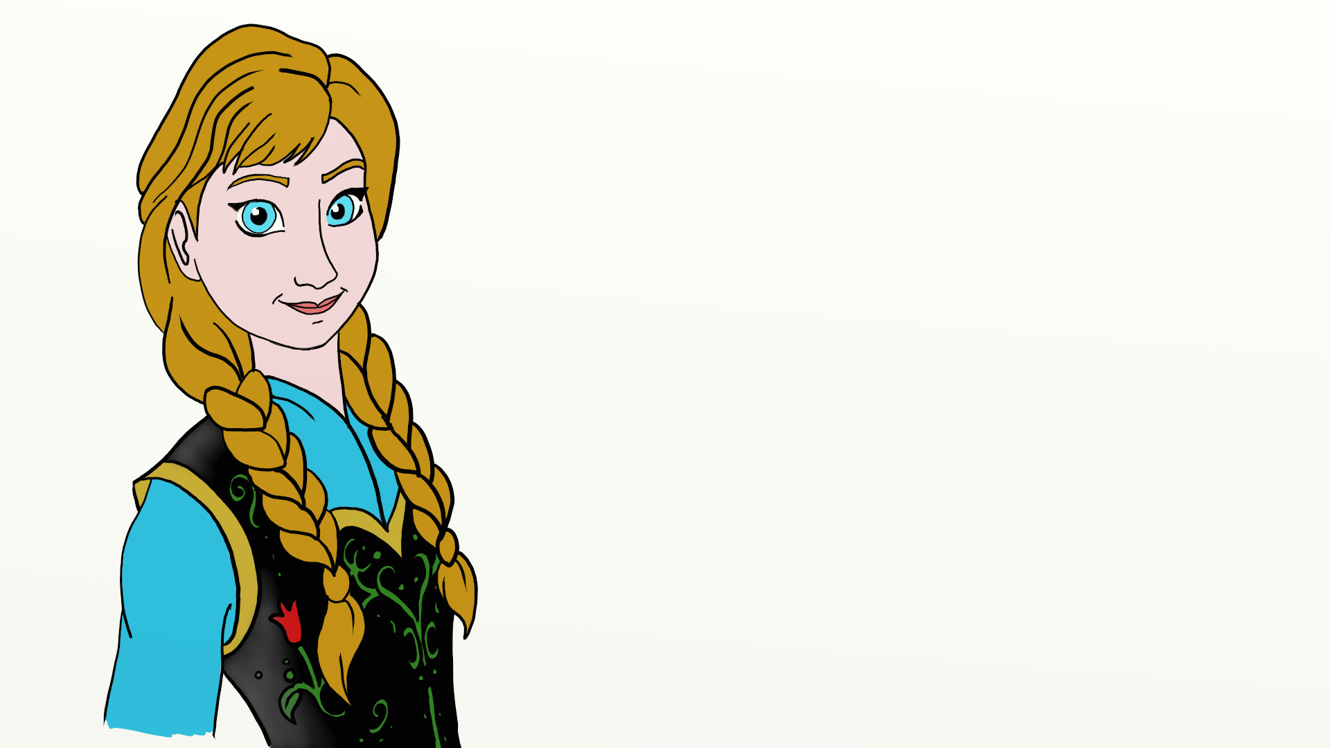 how to draw anna in frozen