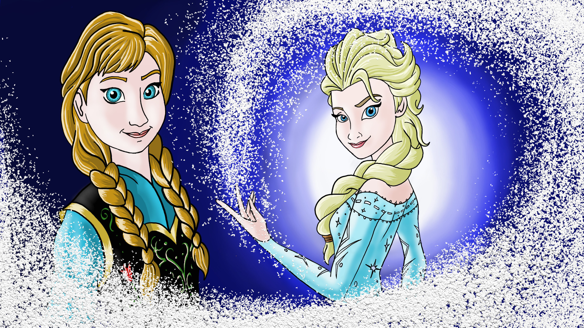 how to draw frozen cartoon characters