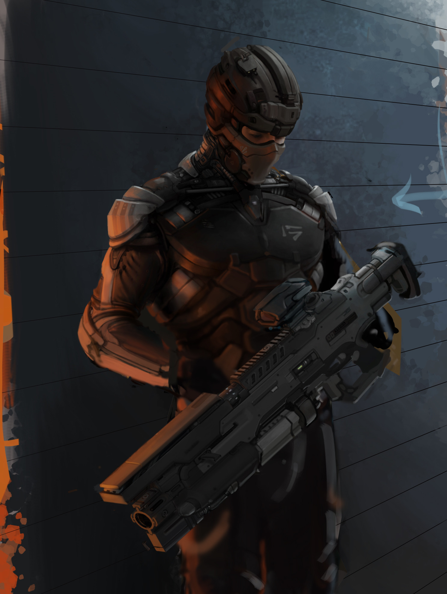 ArtStation - Future Trooper wip