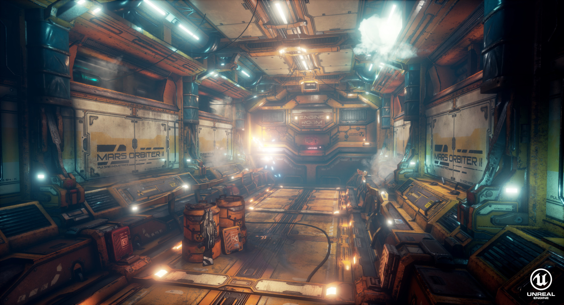 ArtStation - Sci-Fi Corridor - Mars Orbiter II