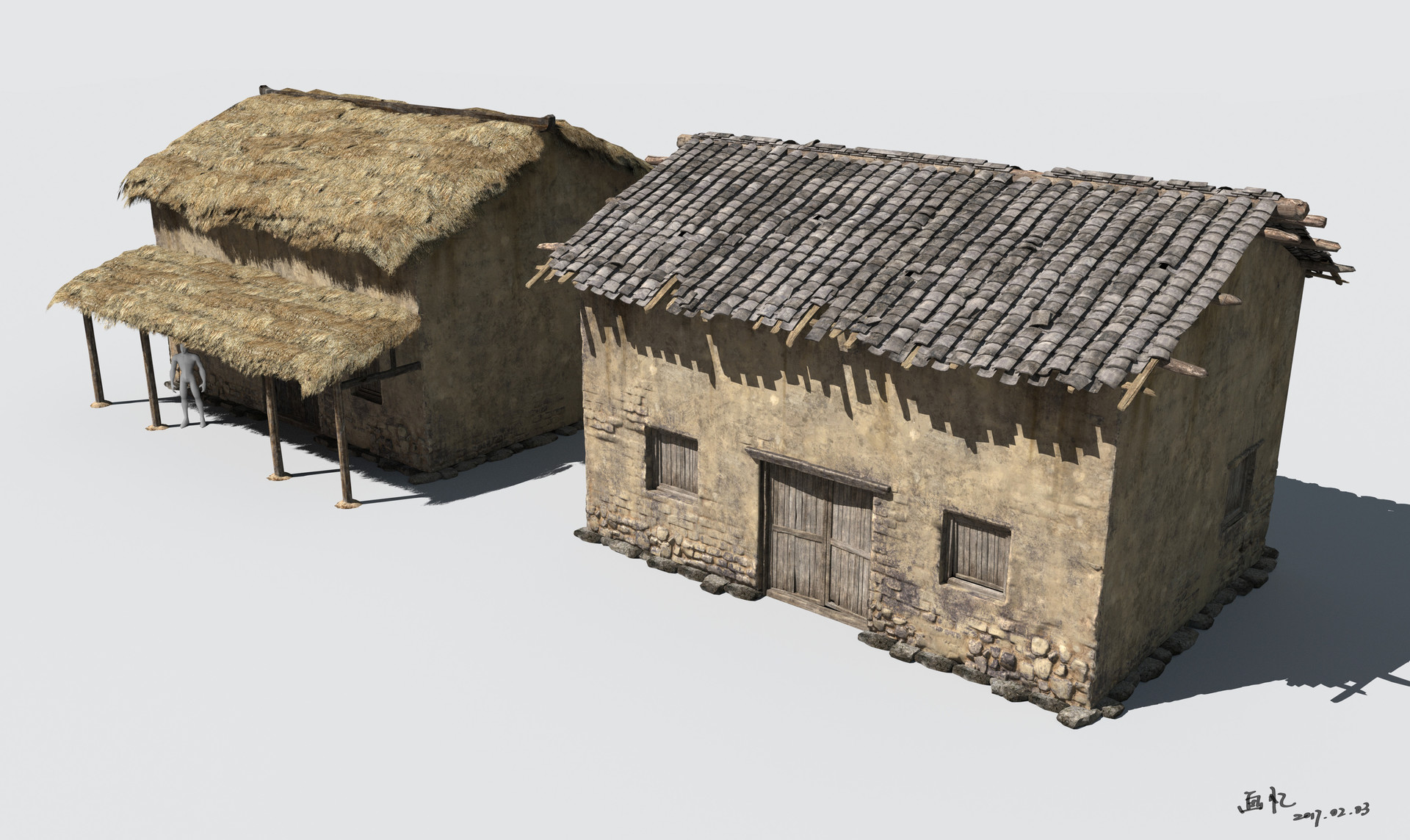 ArtStation - Thatched hut