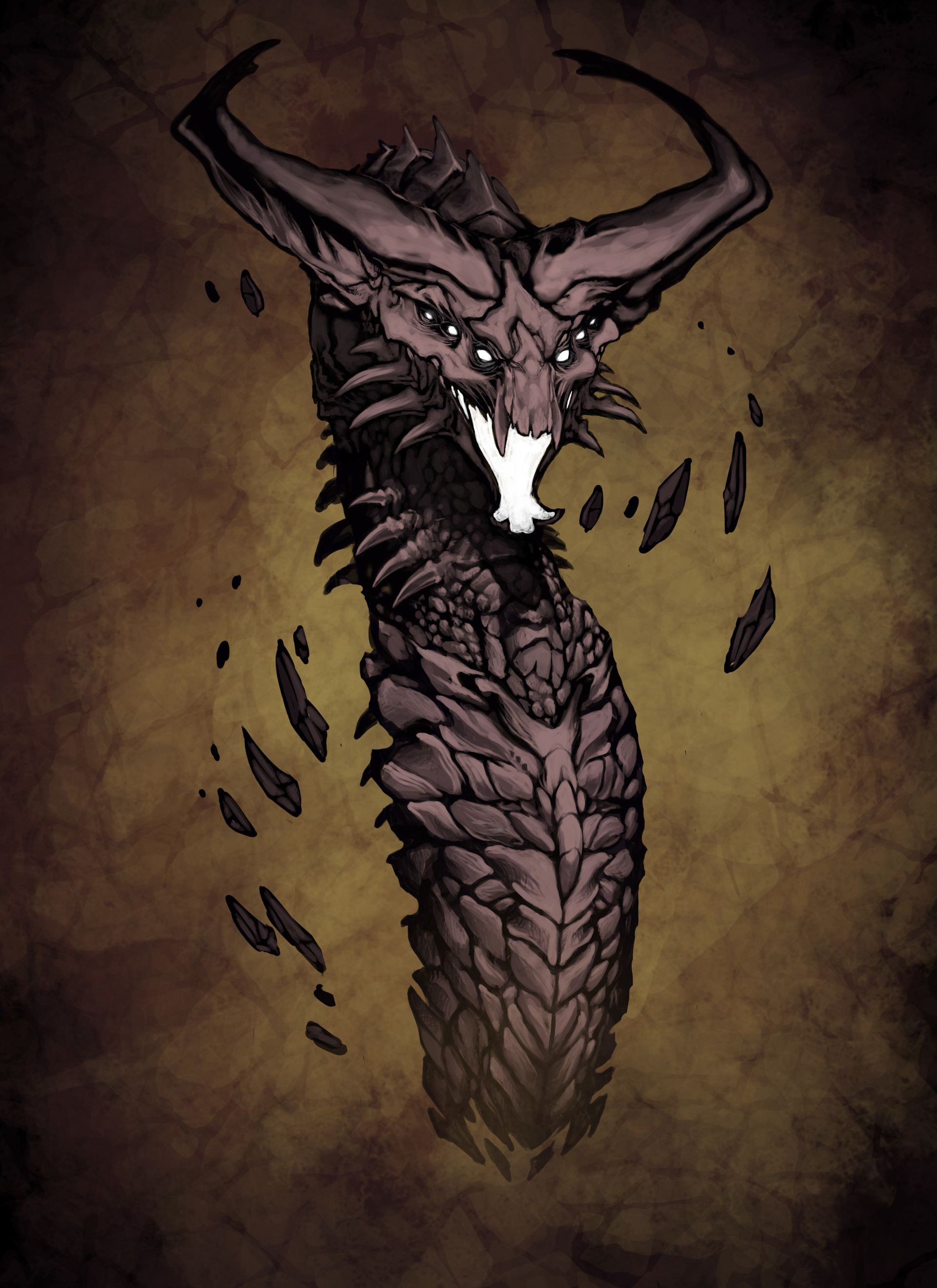ArtStation - Beetle Horned Dragon