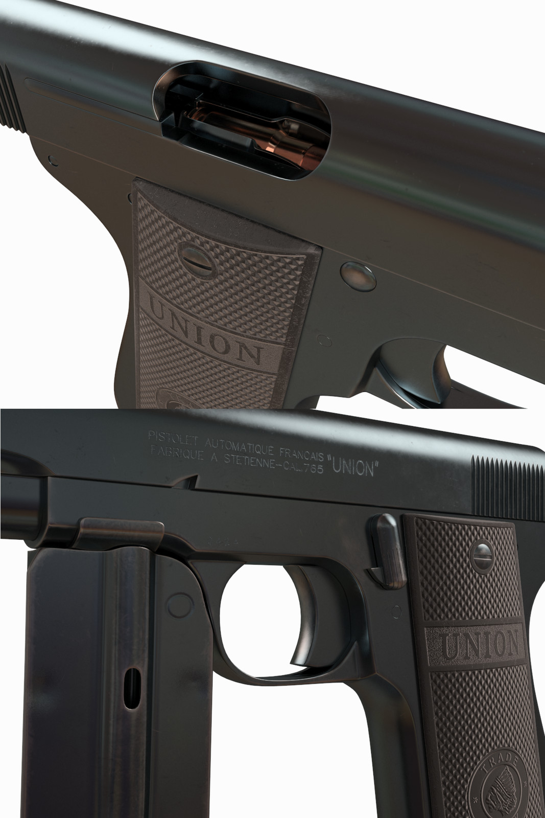 David Sedlák - French UNION Pistol with Horseshoe magazine