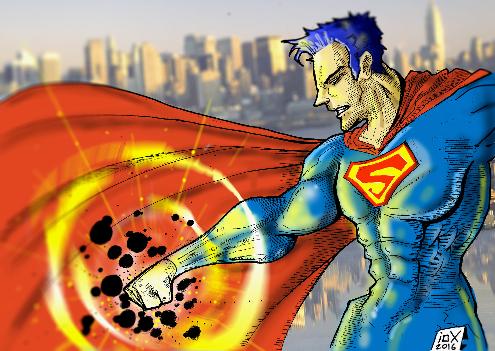 ArtStation - Superman ( Dibujo y color iox art.