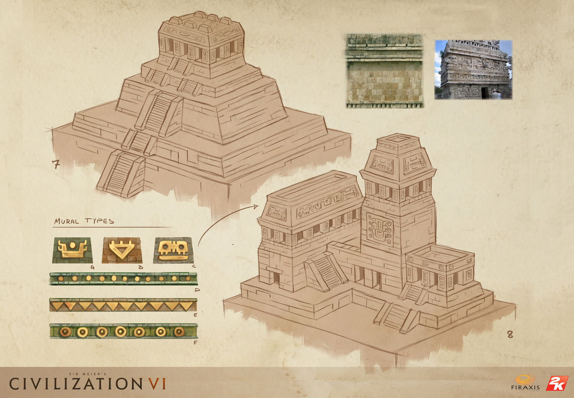 Kat Nicole Berkley - Civilization VI Architectural Sketches