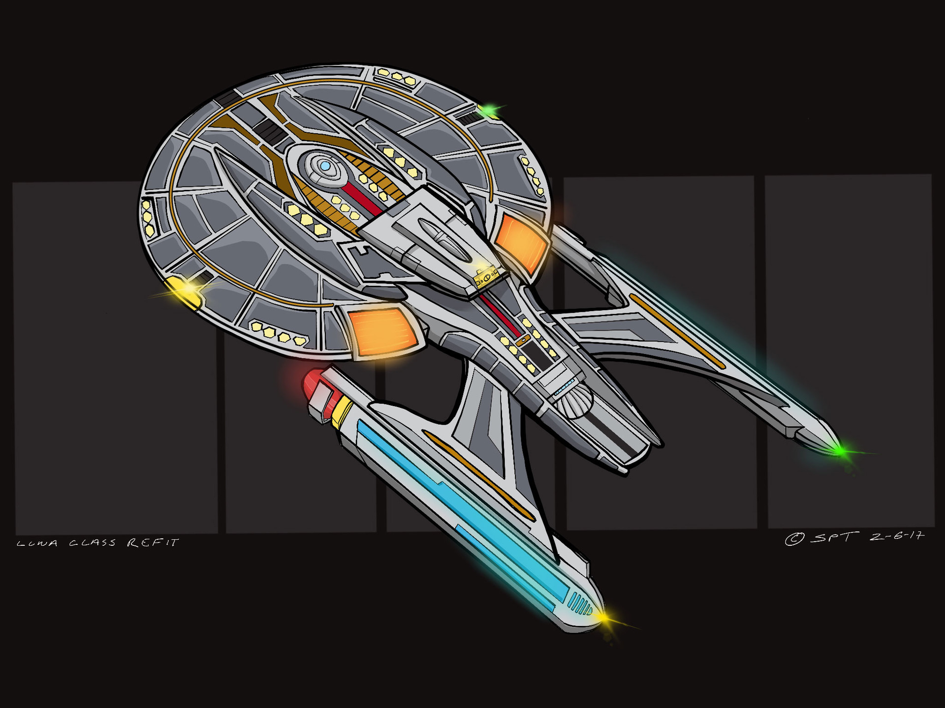 ArtStation - Luna Class Starship Refit Concepts
