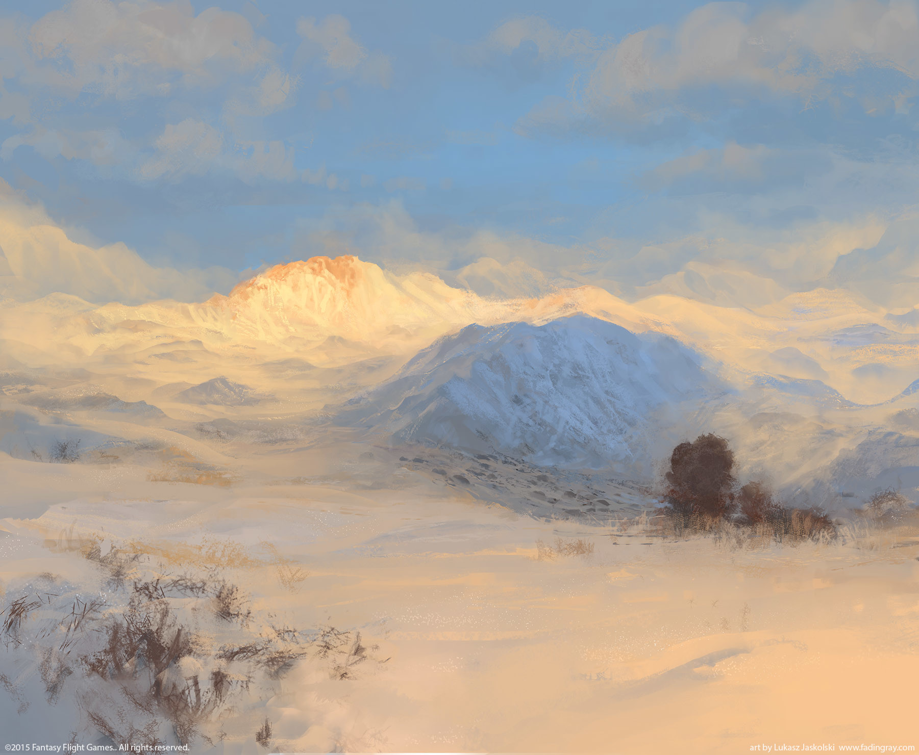 ArtStation - LotR TCG: Snowy Badlands