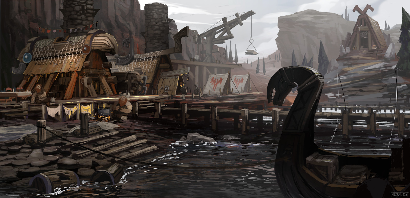 ArtStation - Viking Harbors