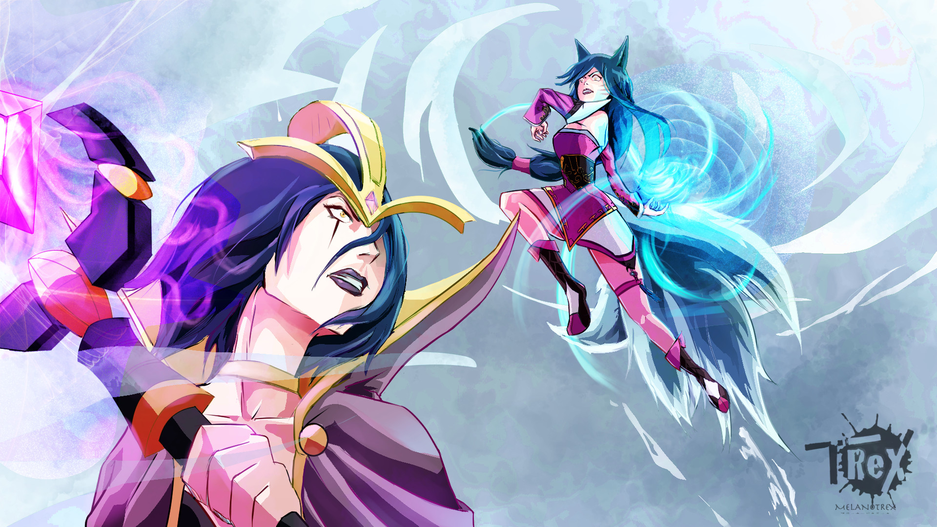 ArtStation - Ahri vs Leblanc