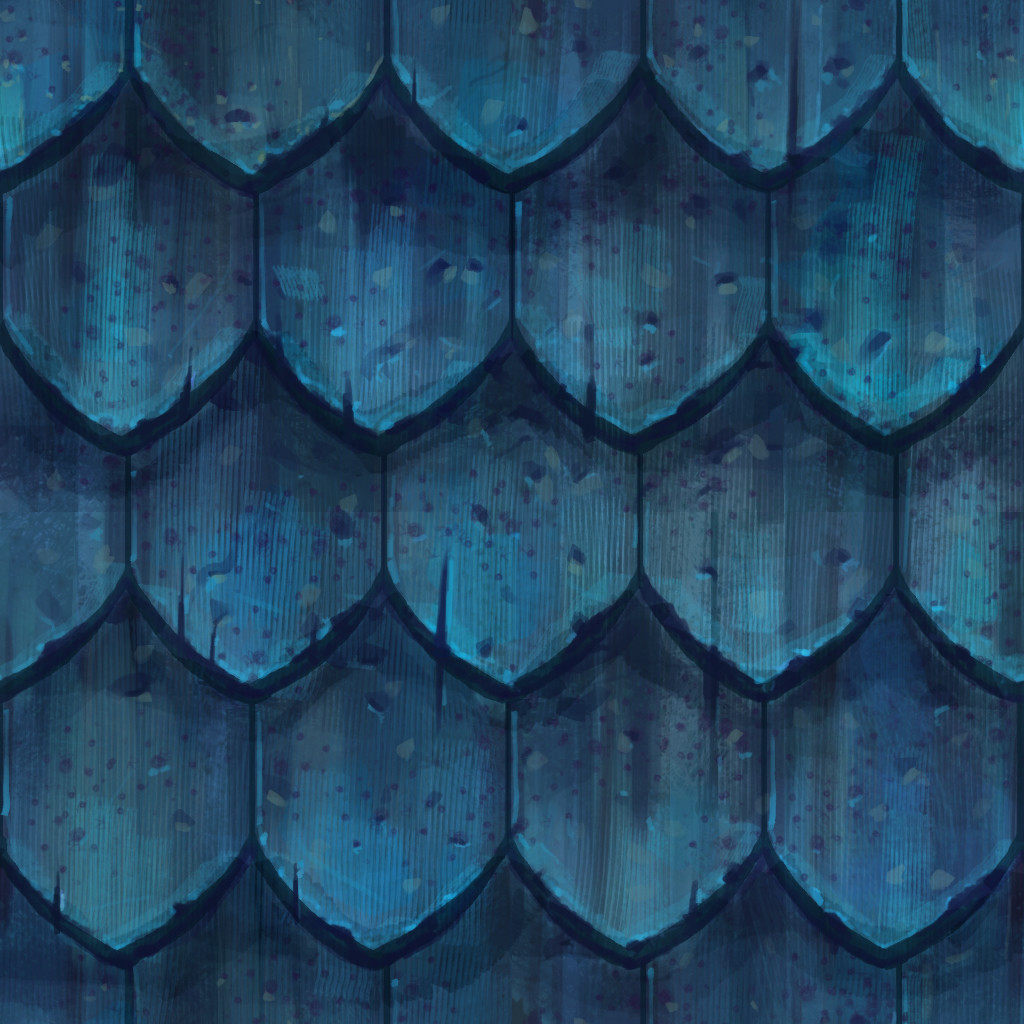 ArtStation - 【TEXTURE】-Hand Painted - Low Poly - Roof02