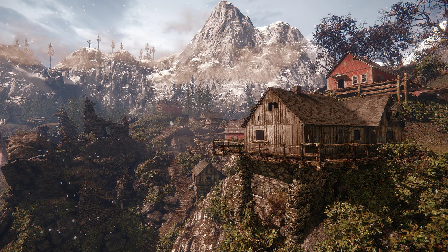 ArtStation - Village on mountain