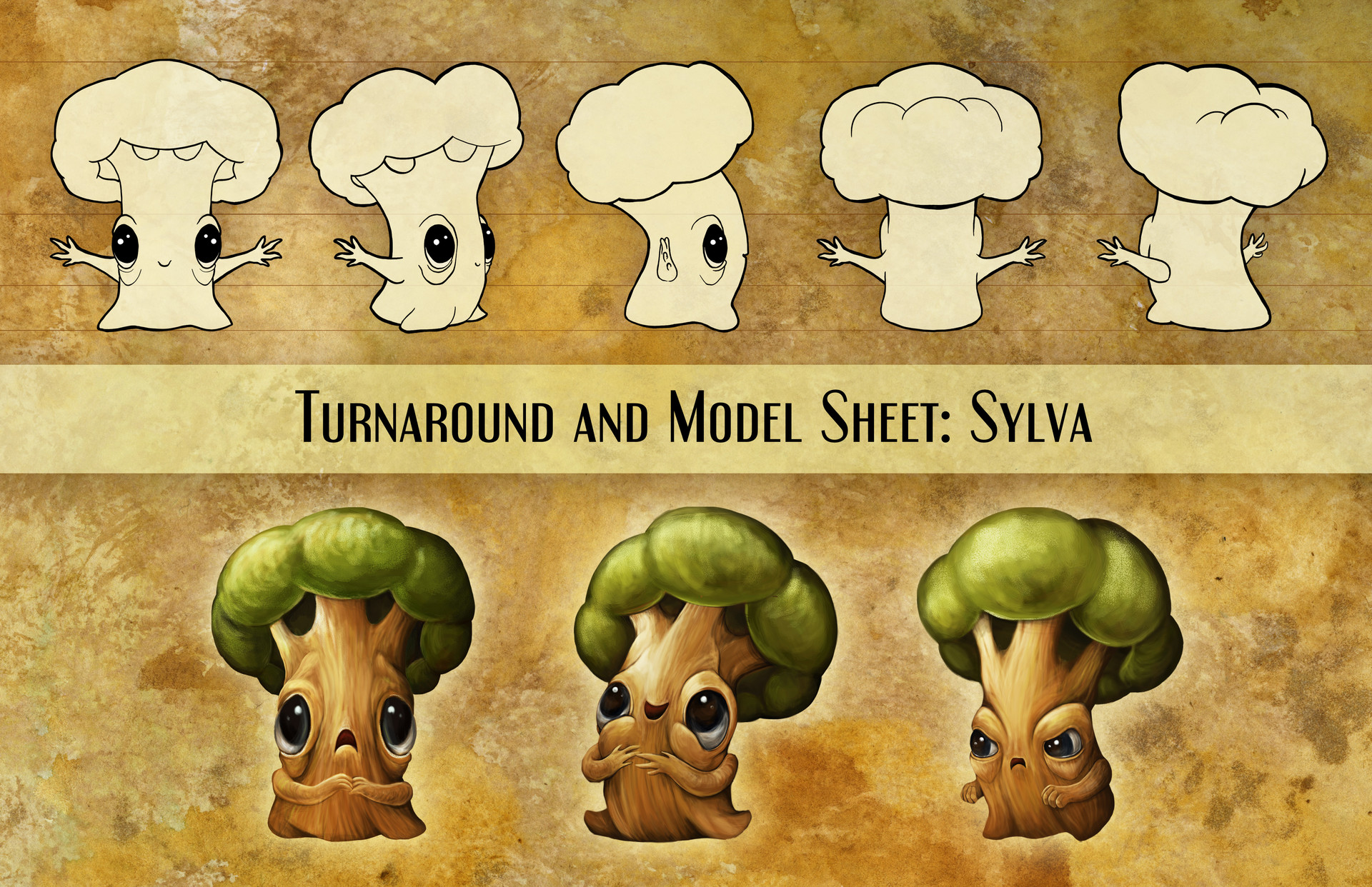 ArtStation - Turnaround and Expression Sheet: Sylva