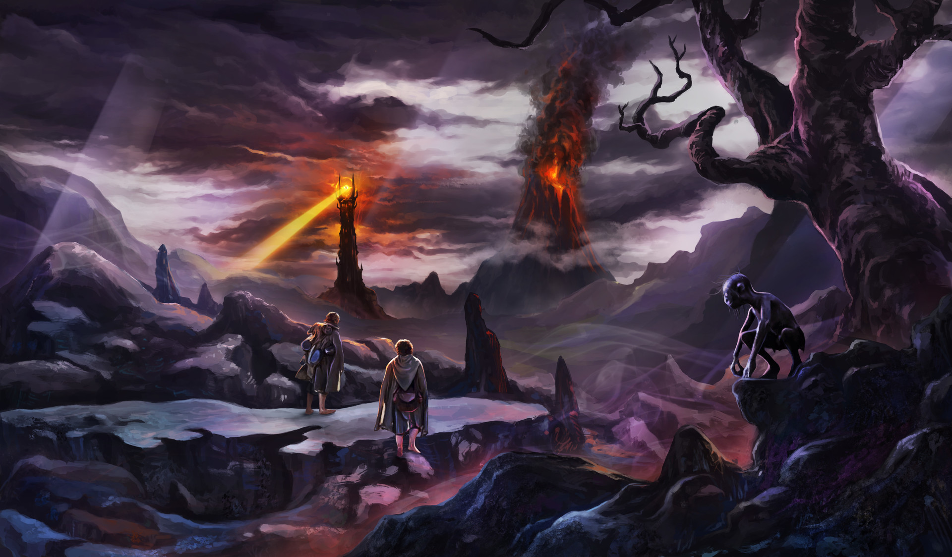 Journey to Mount Doom by Leen Chan : r/lotr