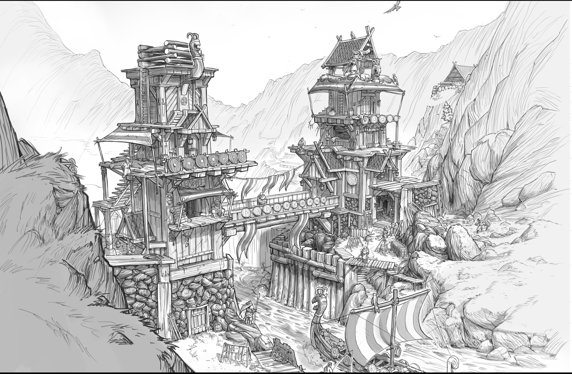 ArtStation - Viking Towers