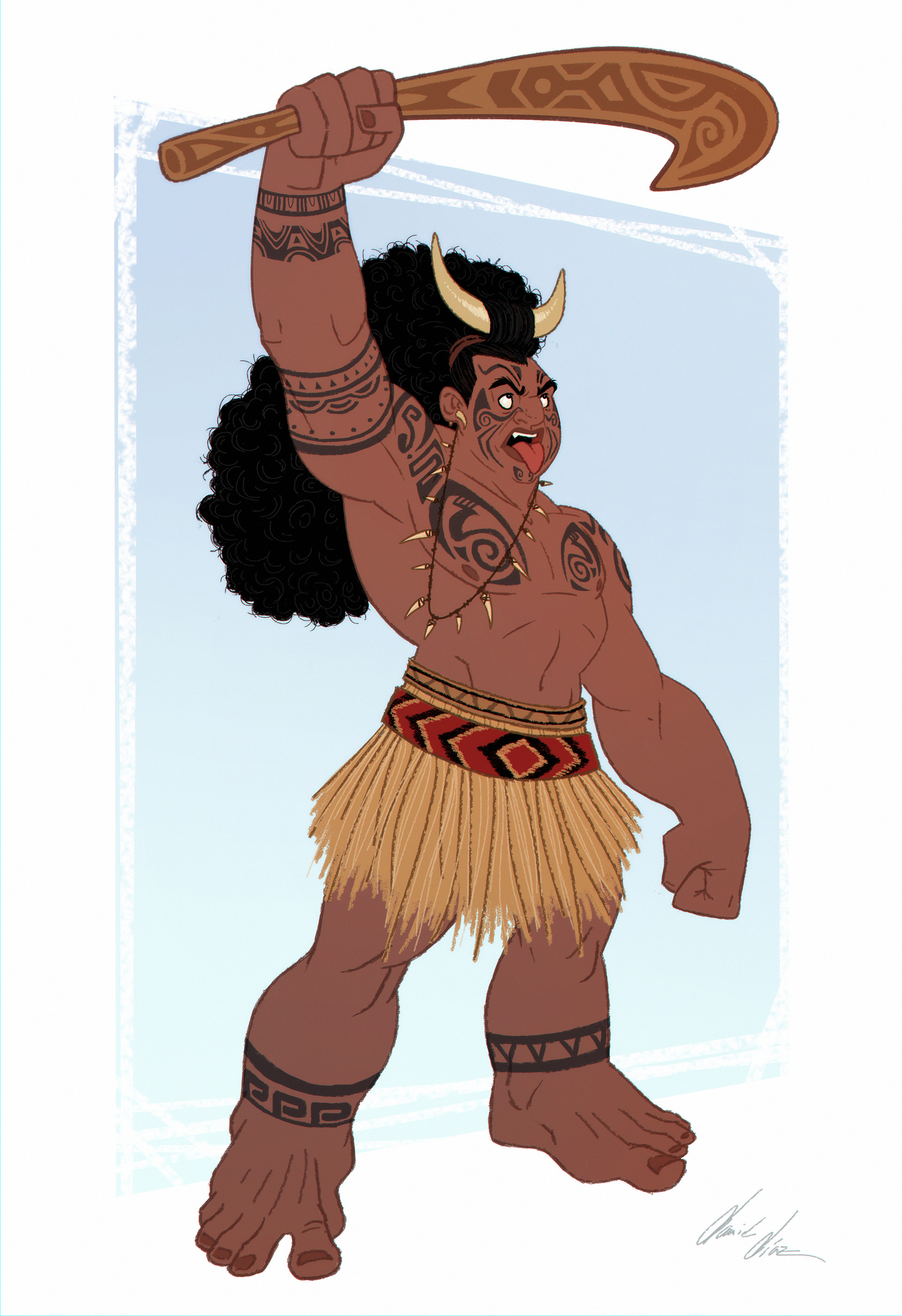 ArtStation - Manuku the Maori warrior