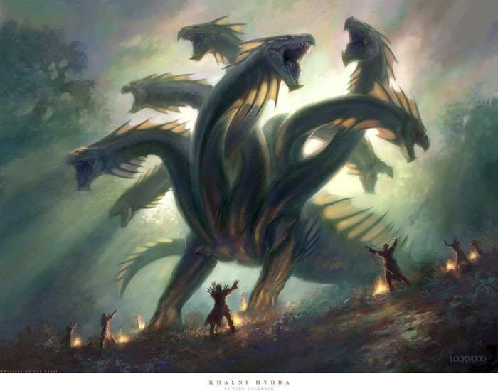 Khalni Hydra by Todd Lockwood : r/ImaginaryBehemoths