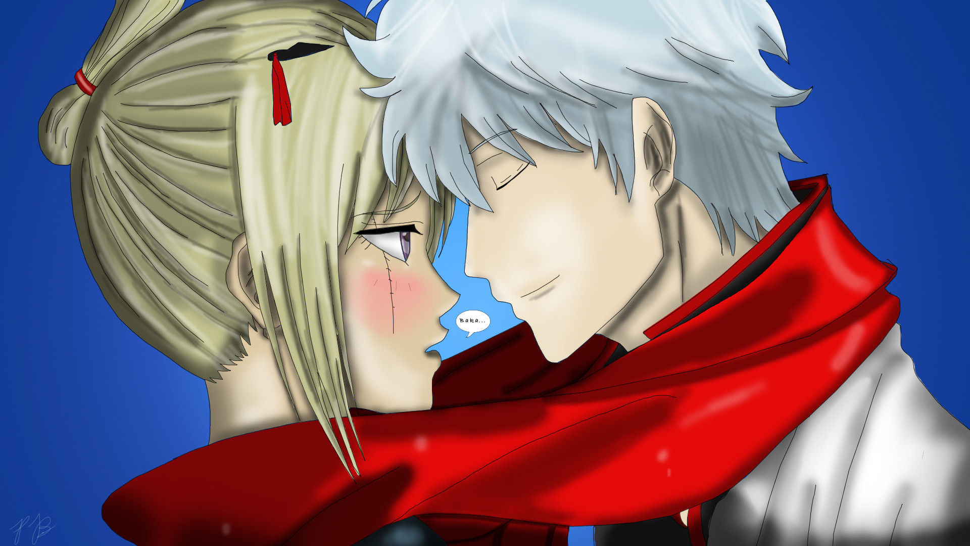 Gintama Gintoki And Kagura Kiss