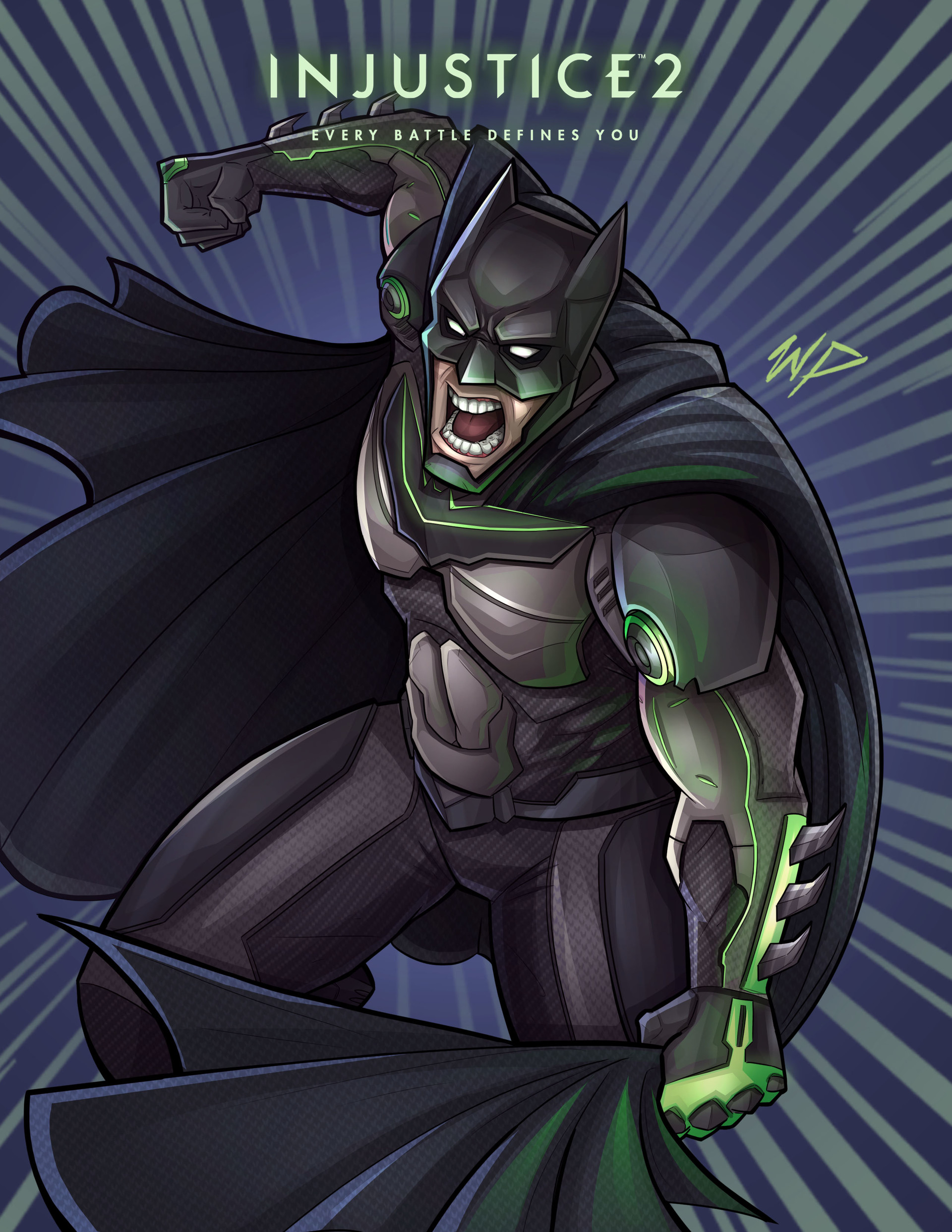 how to draw batman injustice 2