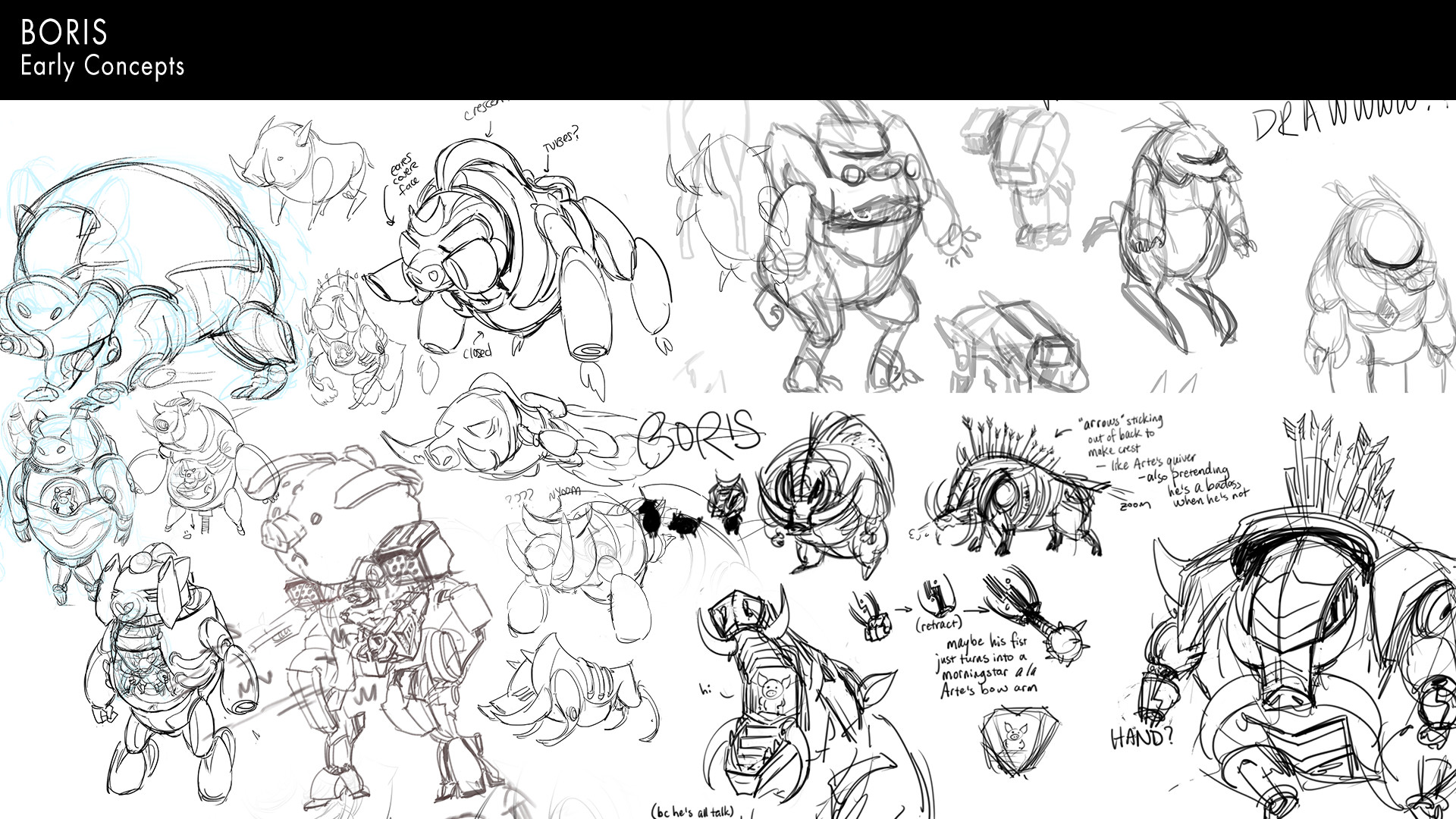 PermaDeath Opera - Mini B / BORIS Character Design