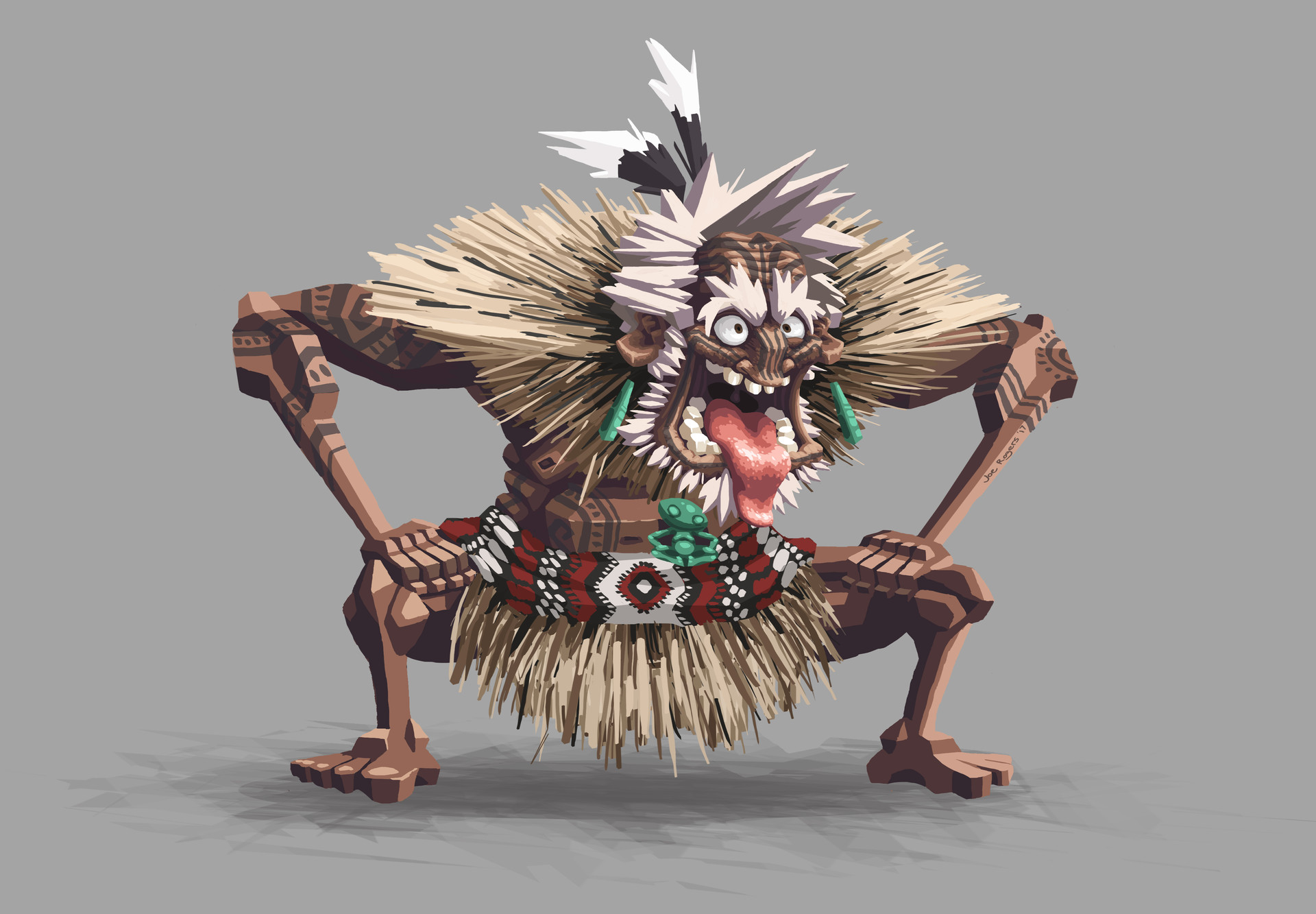 ArtStation - Old Maori Warrior