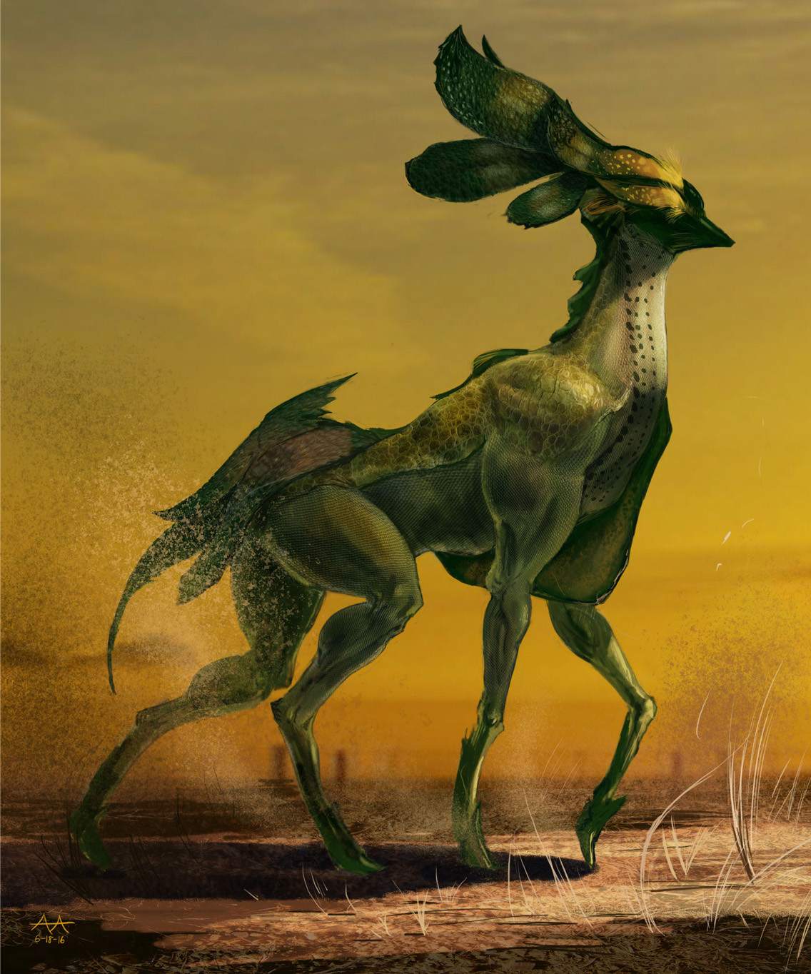 ArtStation - Striding Deer Creature