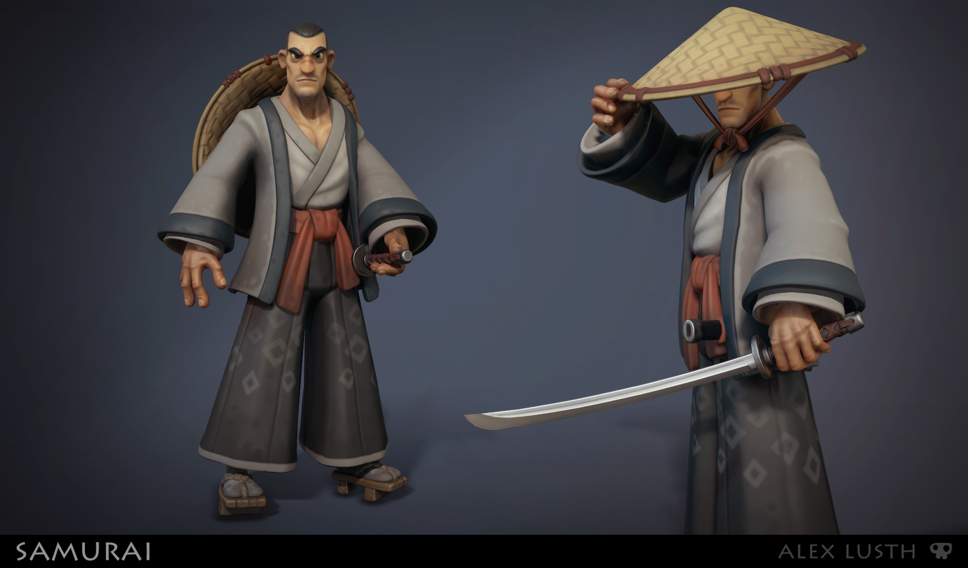 ArtStation - Stylized Samurai