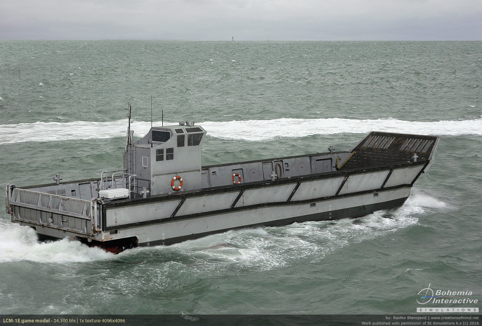 Rastko Stanojevic - LCM-1e Landing Craft (game model)