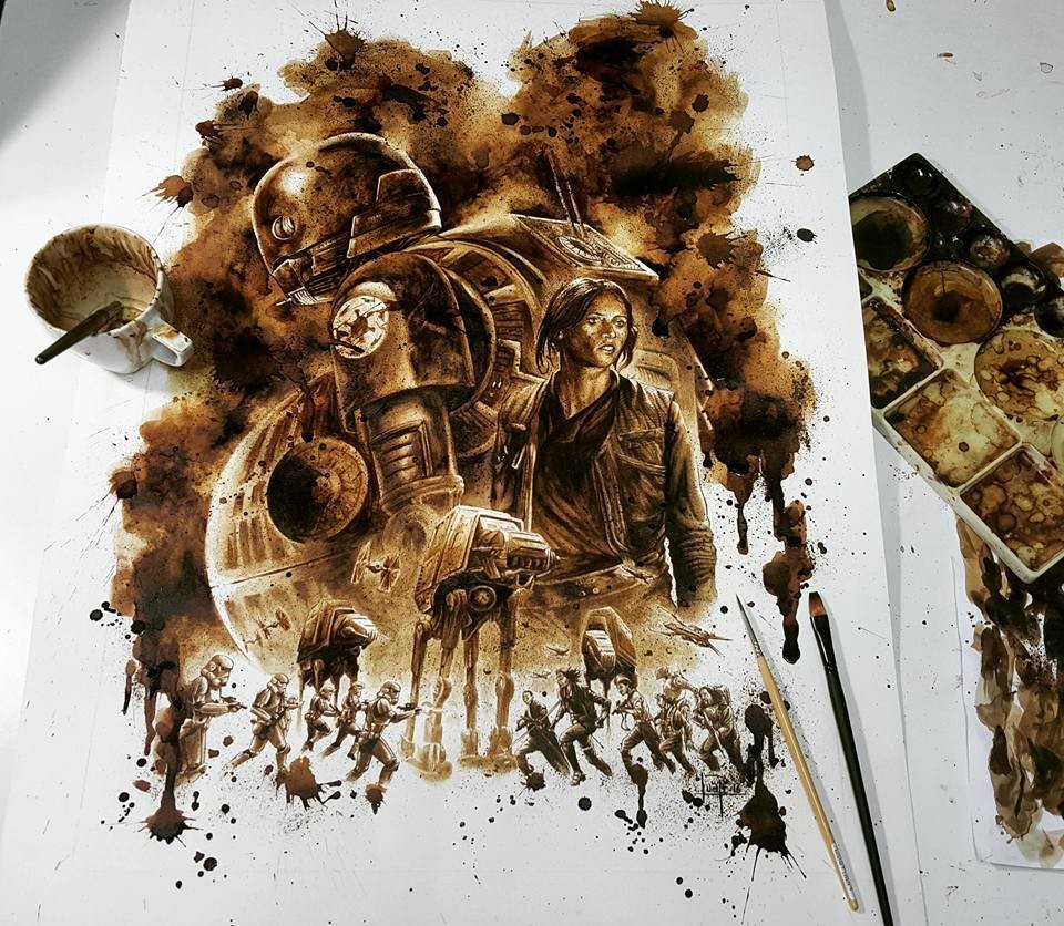 ArtStation - Rogue One with coffee