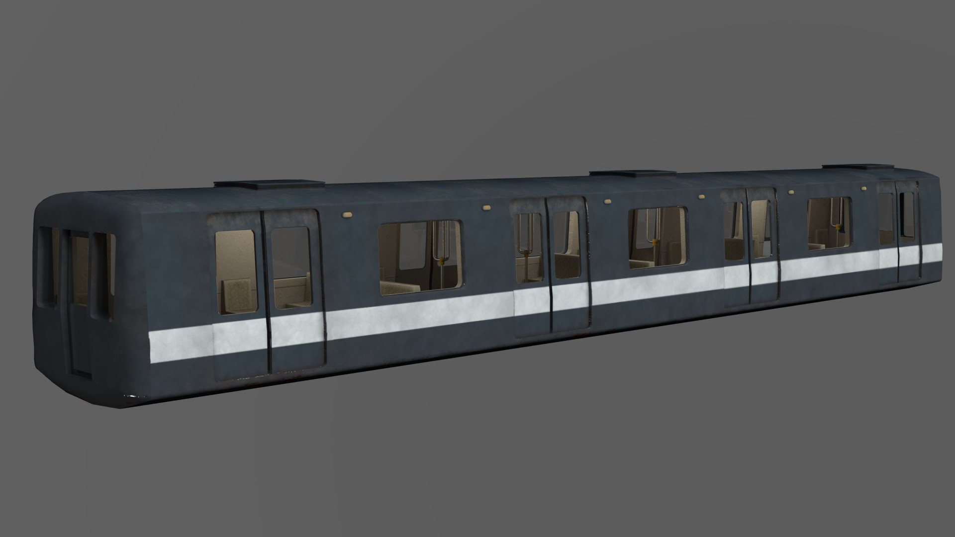ArtStation - Subway Car WIP