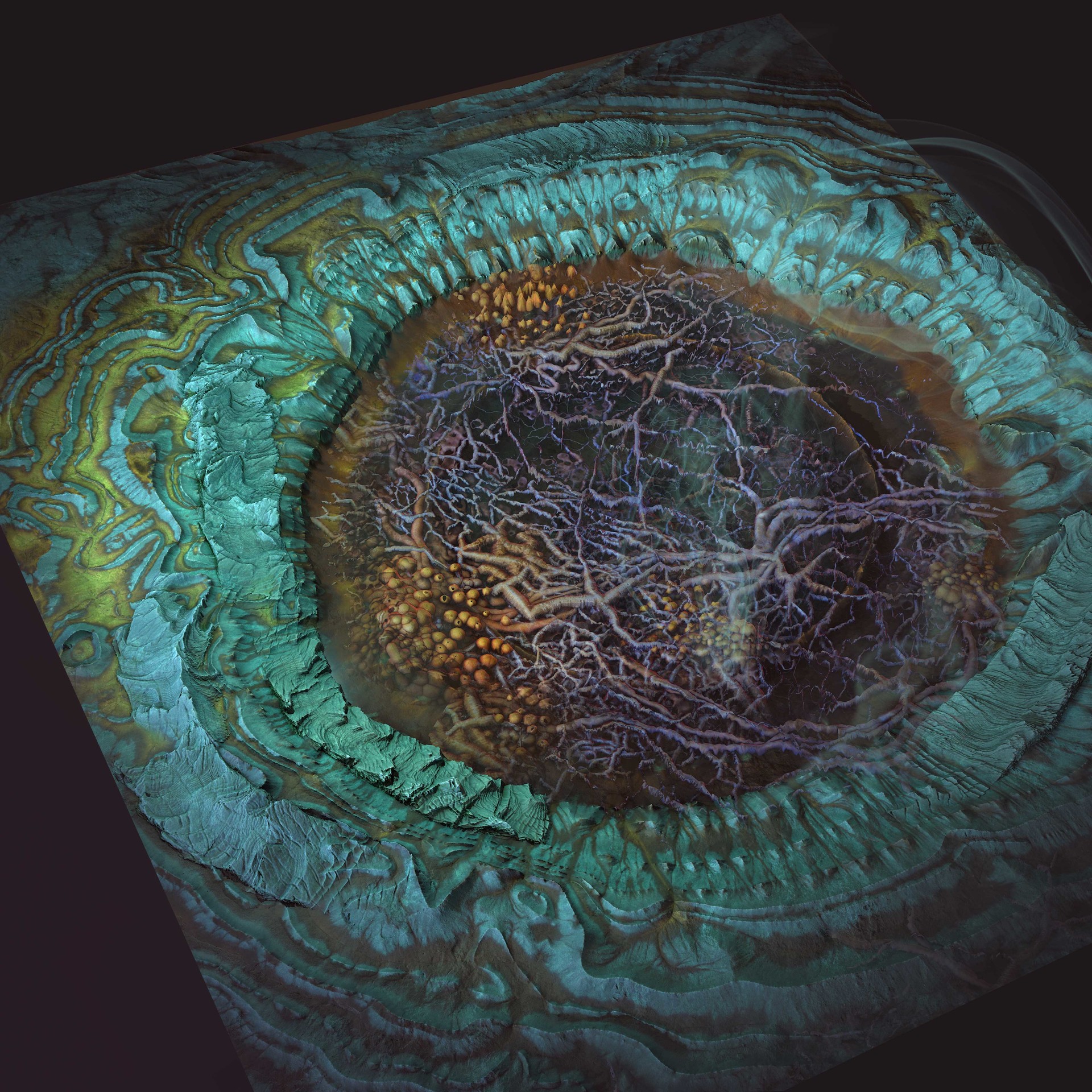 ArtStation - Lava pit texture study