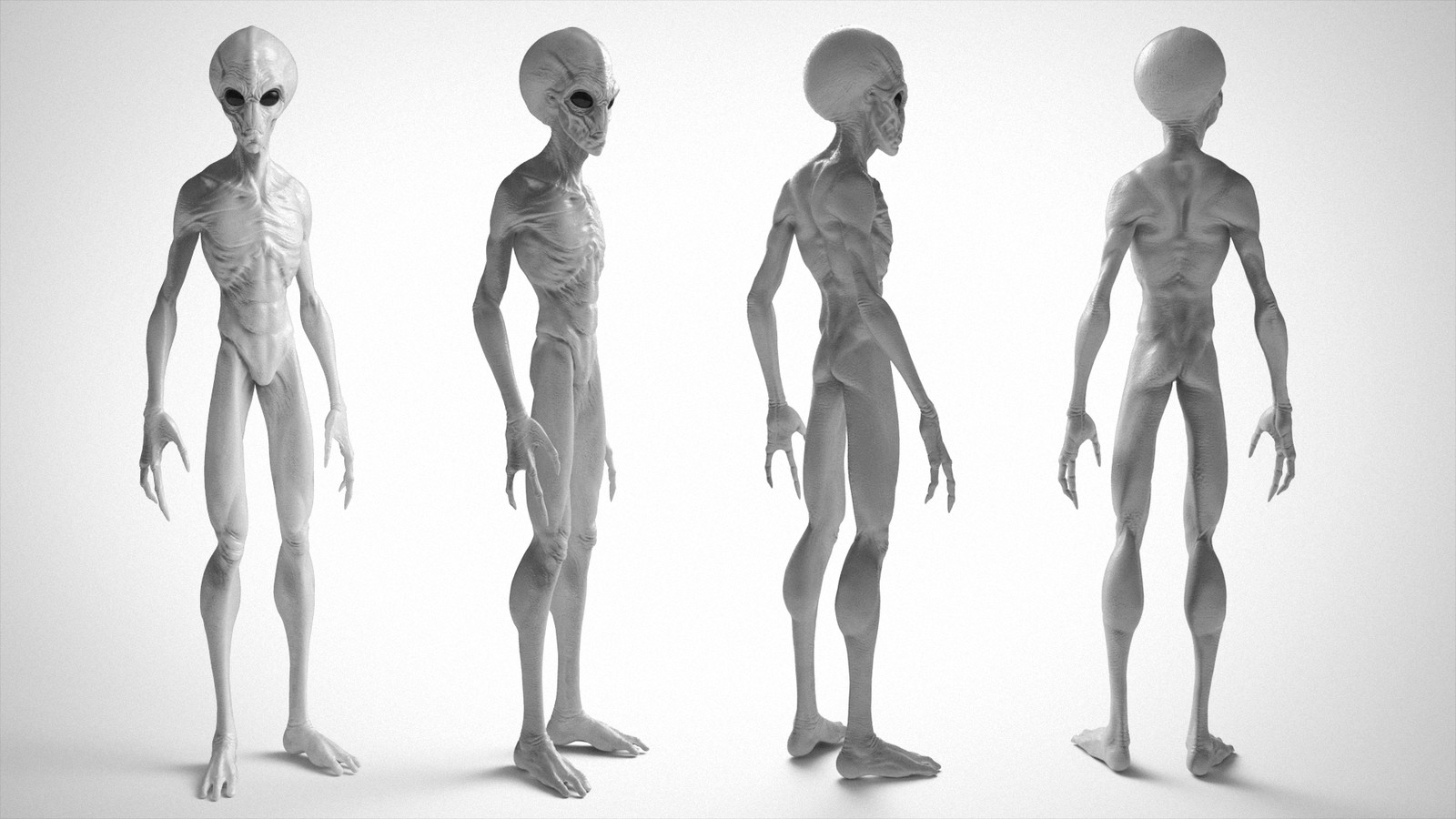 Jack Nesbit - Grey Alien - 3D Model