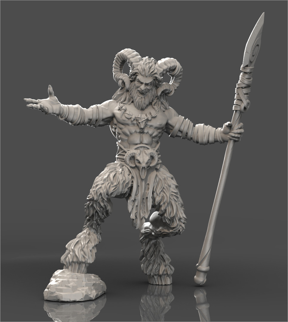 ArtStation - Pan - sculpted for Mythic Battles: Pantheon