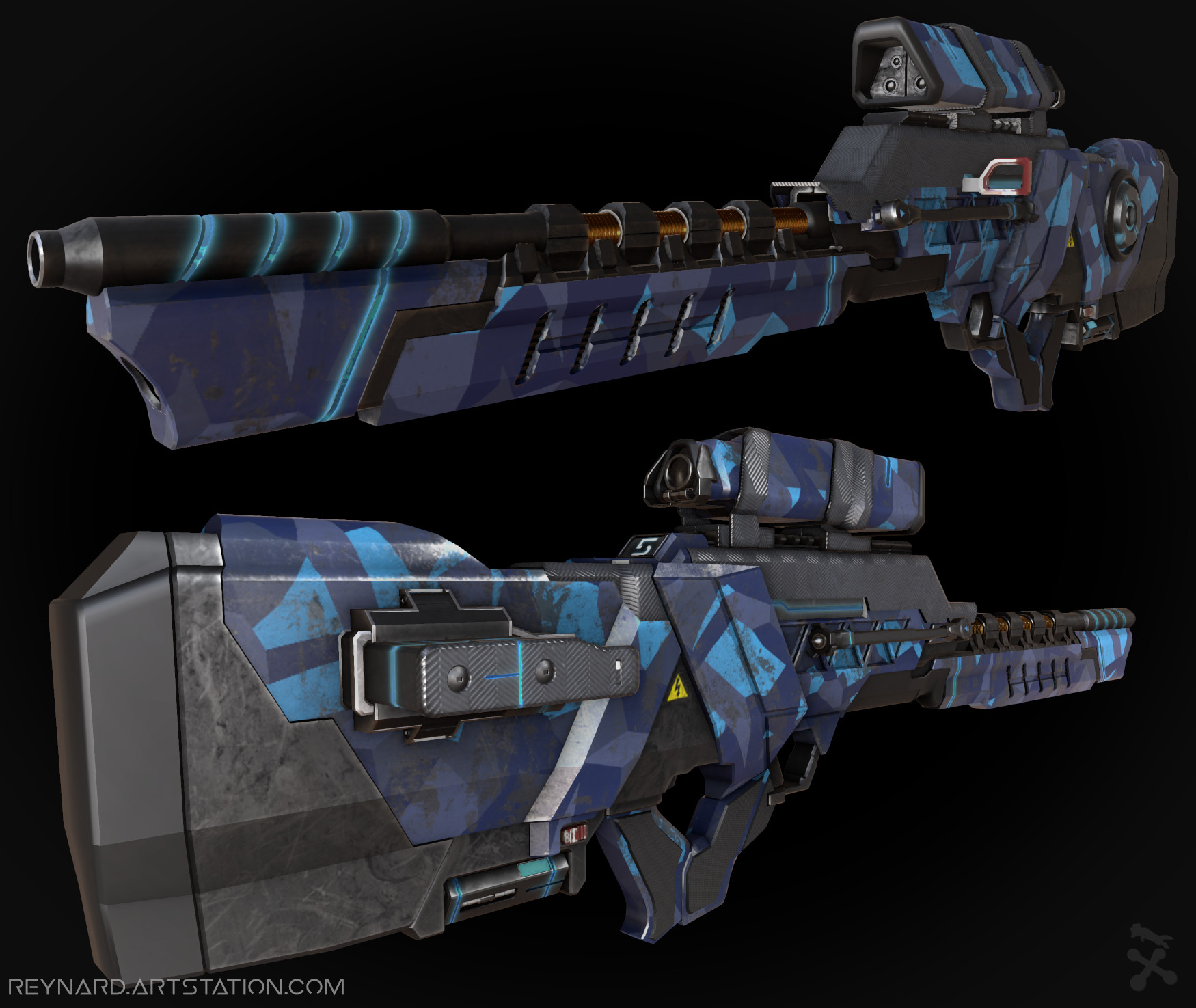 ArtStation - Gauss Sniper Rifle