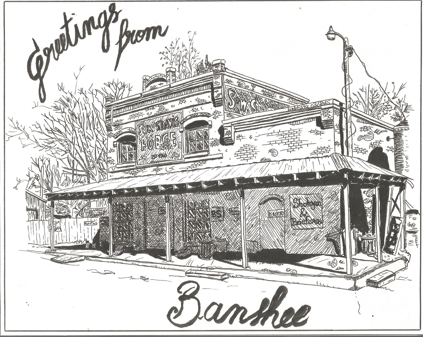 bob tista - Banshee postcard