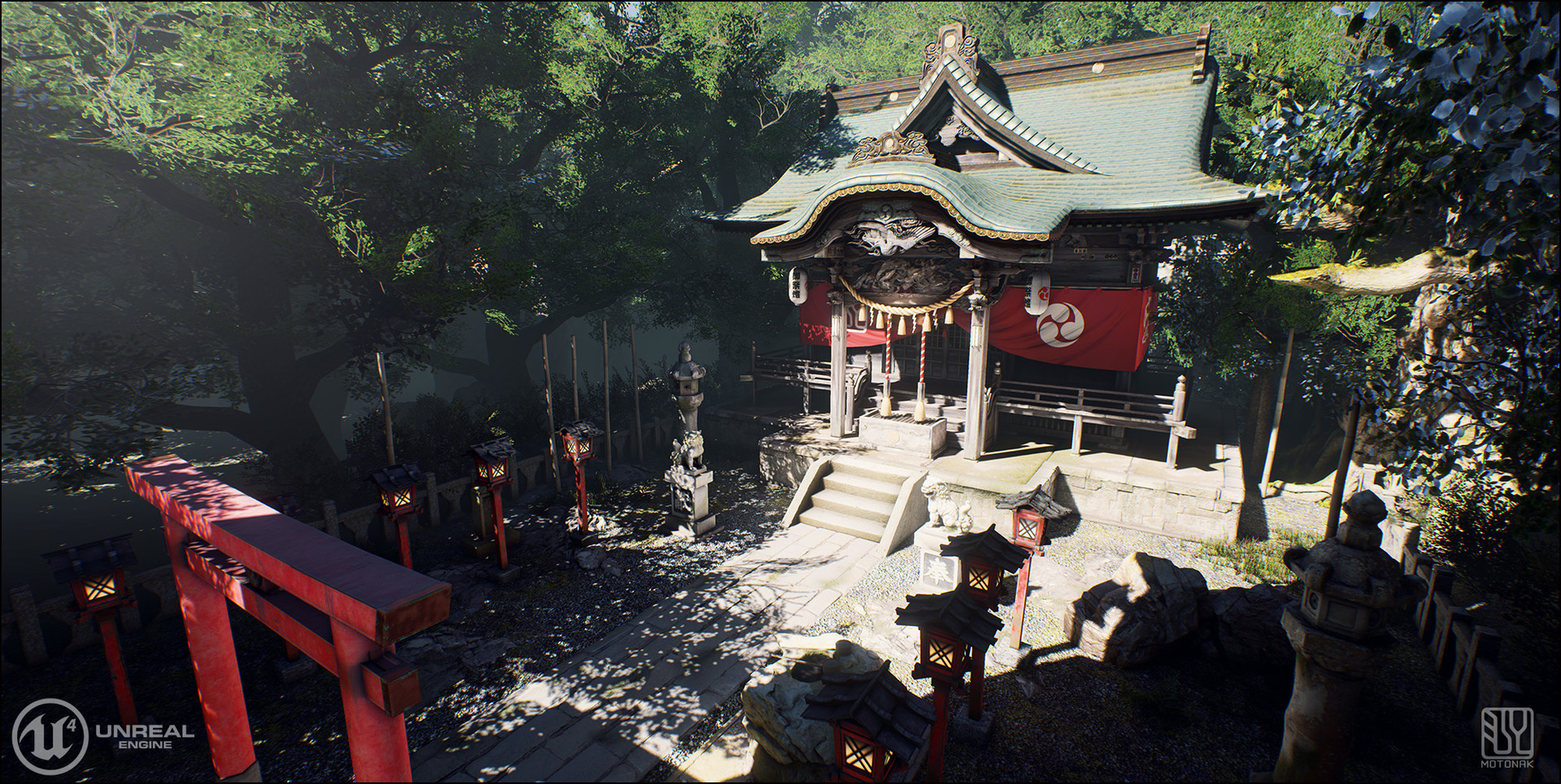 Moto Nakamura (Motonak.Inc) - The area inside a Japanese Shinto shrine