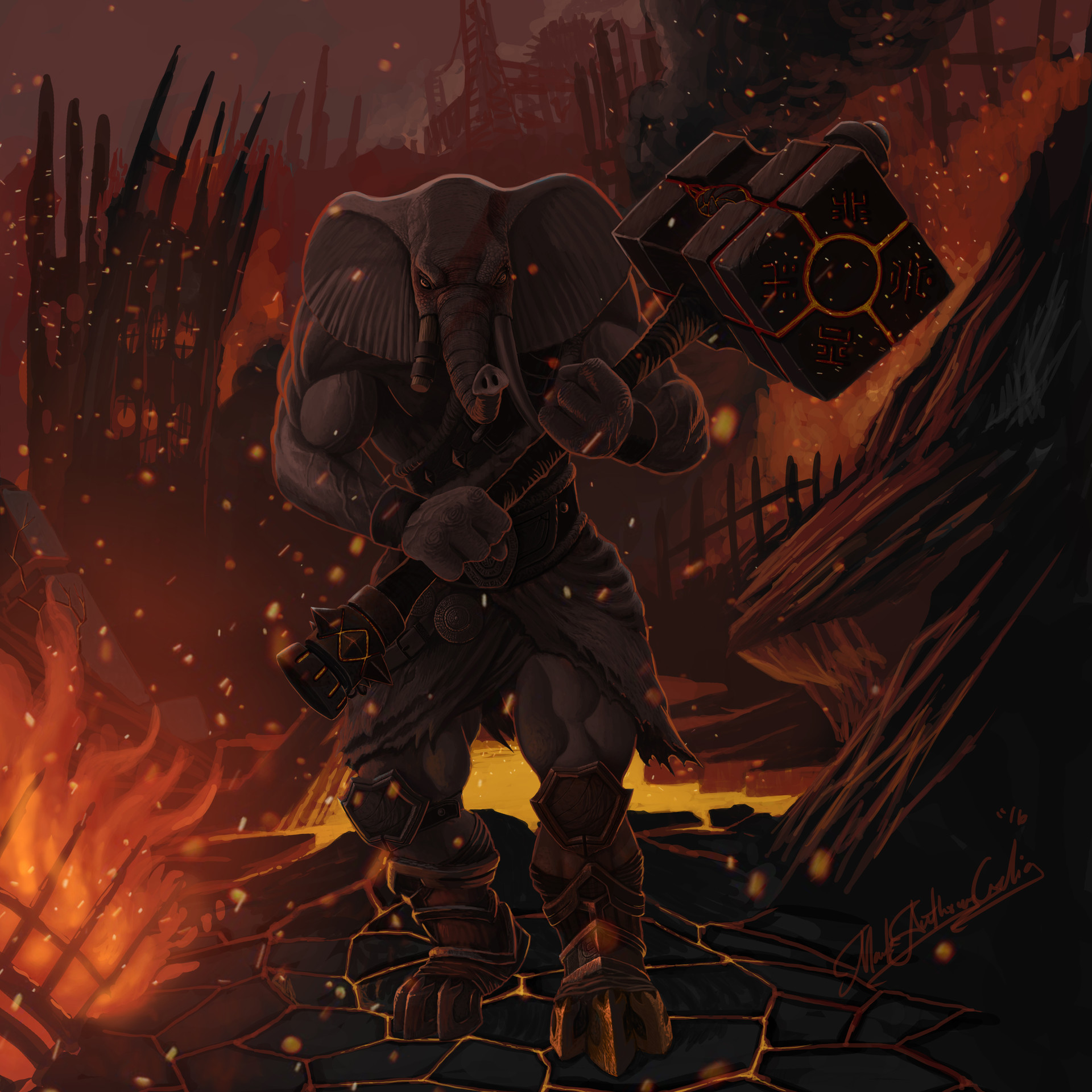 elephant warrior dnd