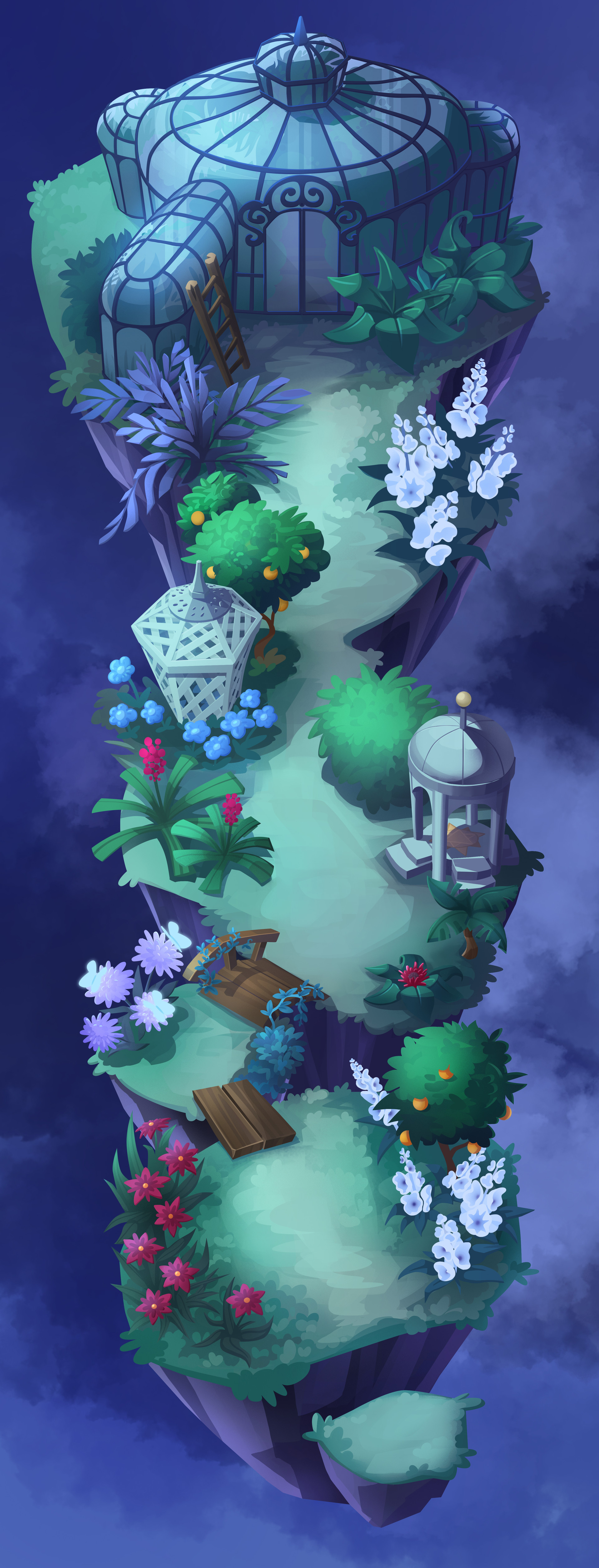 ArtStation - Worldmap: Midnight Garden