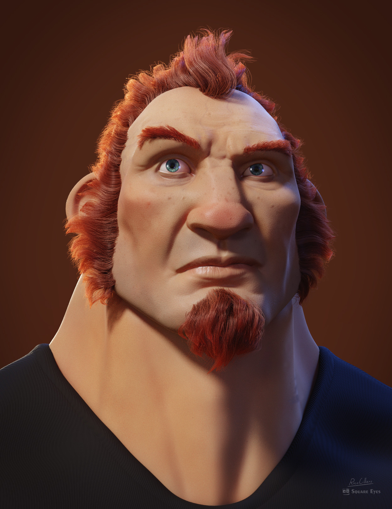 ArtStation - red hair dude